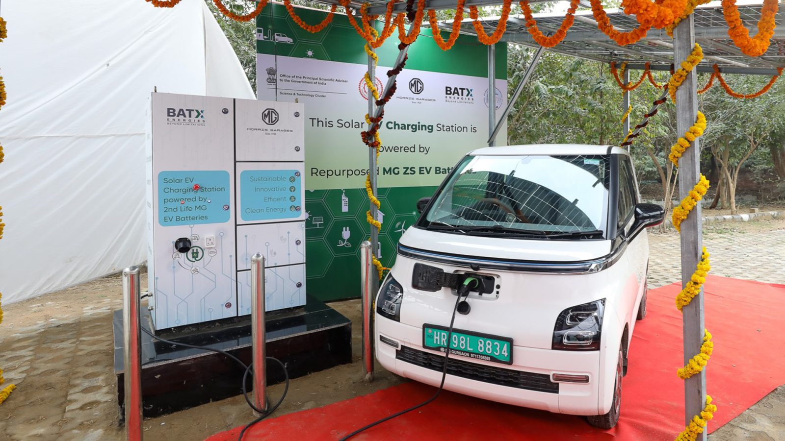 MG powers India’s first-ever off-grid Solar-EV Charging station with ...