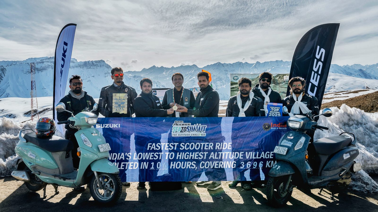 Suzuki Access Sets Record for Fastest Scooter Ride from India’s Lowest ...